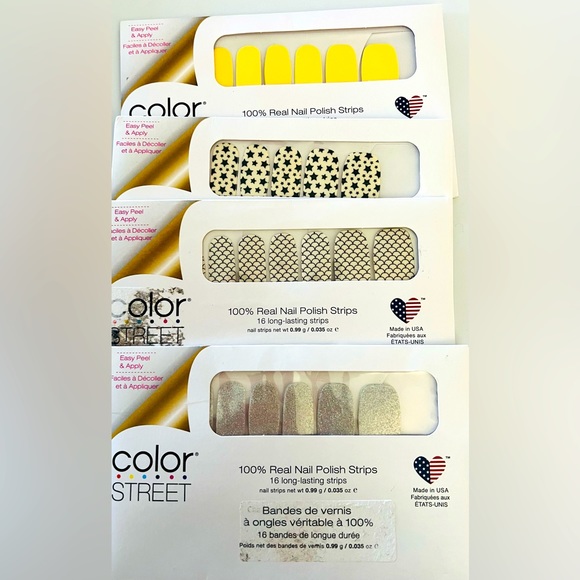 Color Street | Makeup | Color Street Nail Polish Strips Setblack And ...